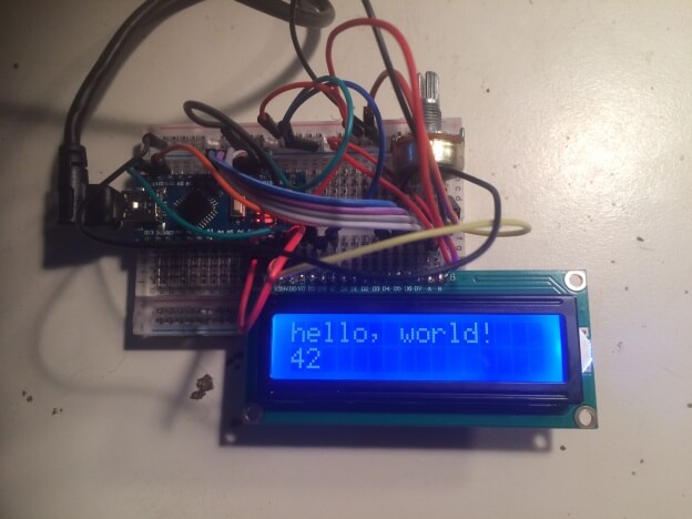 LiquidCrystal-Display blue 1602 Arduino Nano | defendtheplanet.net